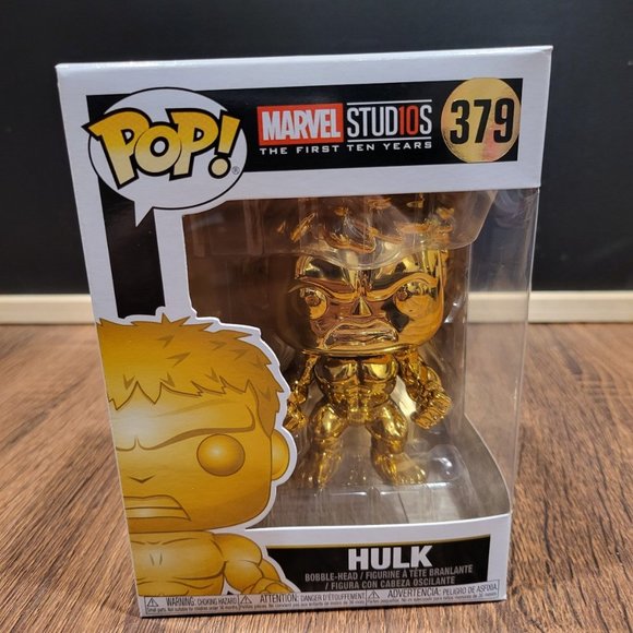 Funko | Toys | Marvel Studios The First Ten Years Hulk Gold Chrome ...